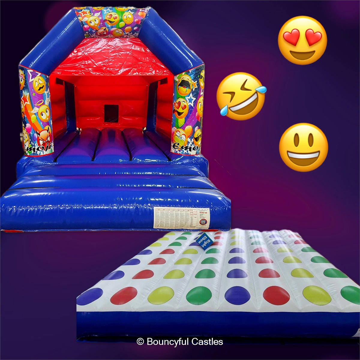 Bouncy castle and soft play package deals.